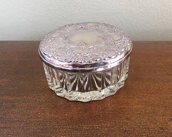 Vanity powder jar | Etsy