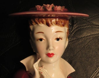 Lefton head vase | Etsy