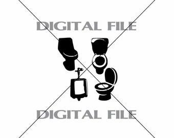 Toilet svg | Etsy
