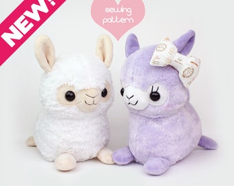 Easy kawaii plush sewing and embroidery patterns by TeacupLion