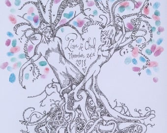 Entwined tree art | Etsy