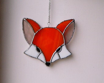 Fox stained glass | Etsy