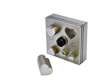 5 PC Star Shaped Disc Cutter Punch Tool Gold Silver Metal