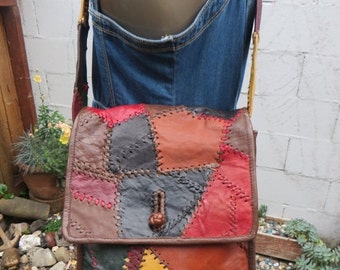 Leather patchwork | Etsy