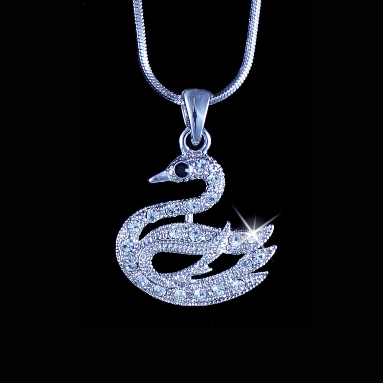 Personalized Swan Jewelry Initial Jewelry Gifts Under 50