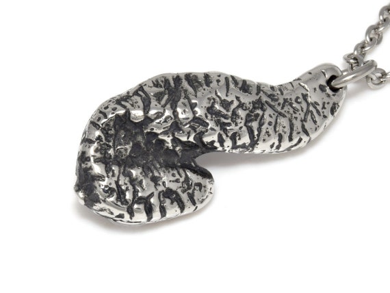 Anatomical Pancreas Necklace Digestive System Pendant by Farjil