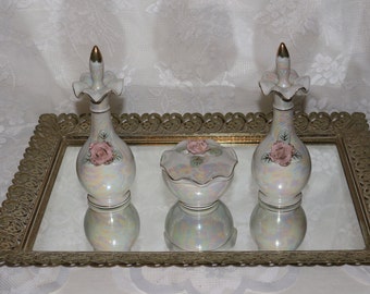 Porcelain powder jar | Etsy