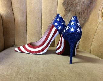 American flag shoes | Etsy
