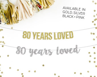 80th birthday | Etsy