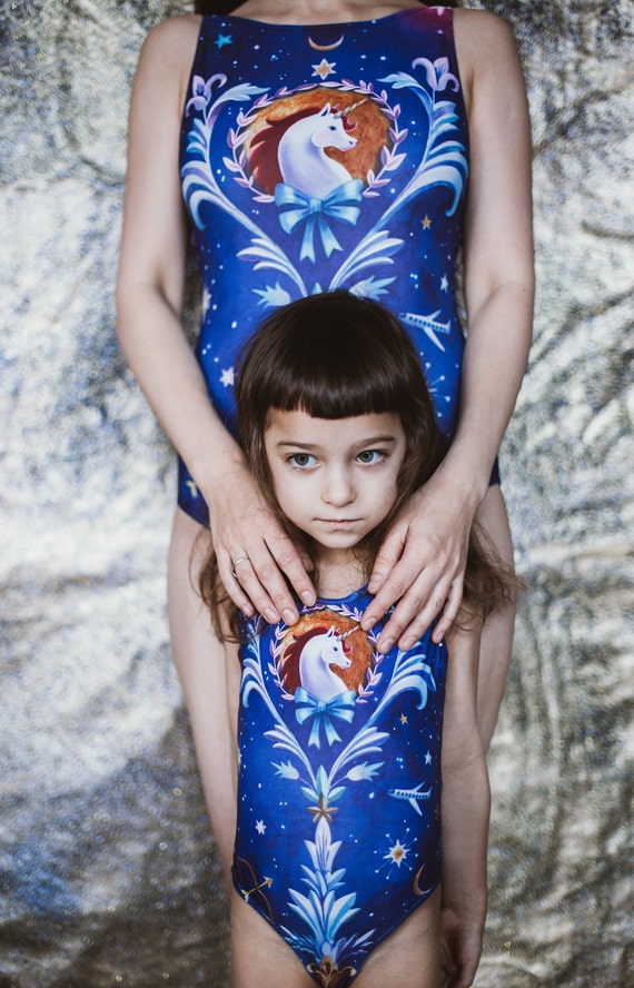 Mother And Daughter Swimwear Matching Swimsuits One Piece