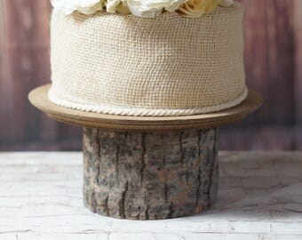 Log cake stand | Etsy