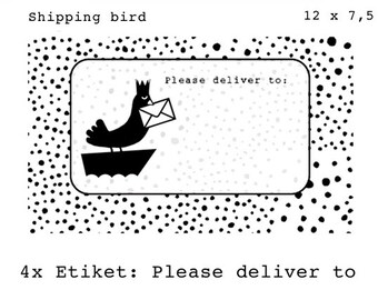 Bird address labels | Etsy