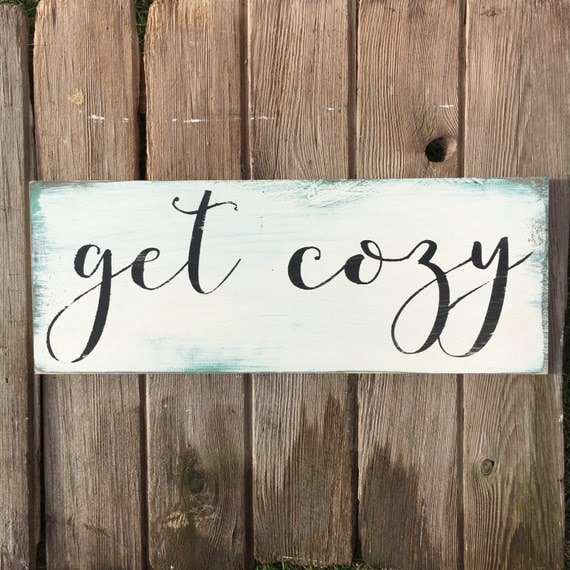 Cozy Definition Wood Framed Sign Get Cozy Cozy Wood