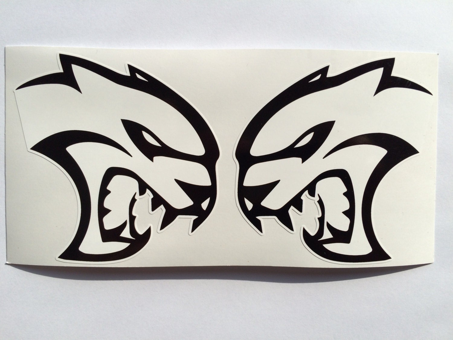 2 Dodge Mopar Hellcat Die Cut Decals