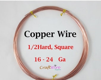 Square copper wire | Etsy