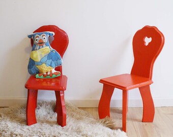 Wooden high chair | Etsy