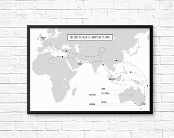 Long distance relationship | Etsy