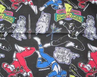 Power rangers fabric | Etsy