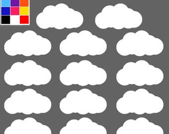 Cloud wall decals | Etsy