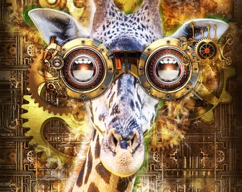 Steampunk giraffe | Etsy