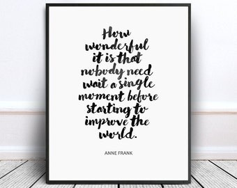 Anne frank | Etsy