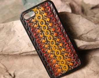 Leather phone case | Etsy