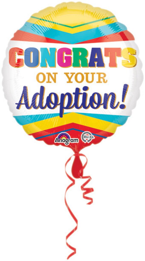 Congrats on your adoption balloon, gotcha day, adoption celebration ...