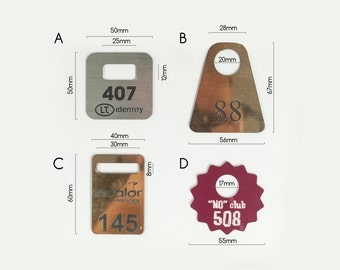 Coat check tags | Etsy