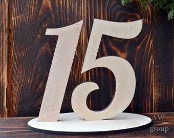 Standing numbers | Etsy