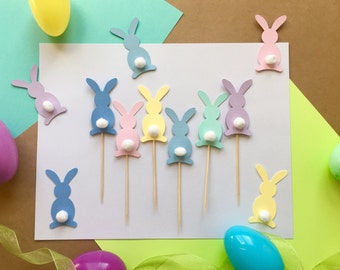 Bunny cake topper | Etsy