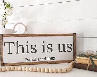 Est date sign | Etsy
