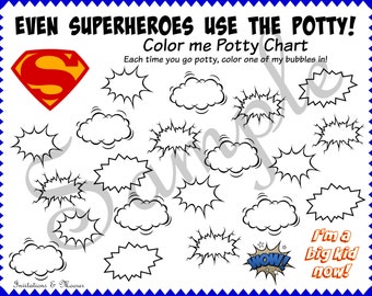 Superhero potty | Etsy