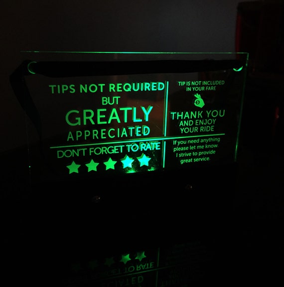 UBER and Lyft Sign LED