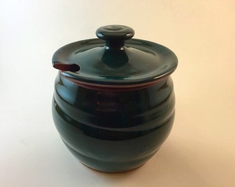 Ceramic honey pot | Etsy