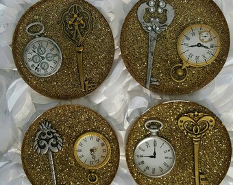 Skeleton key clock | Etsy