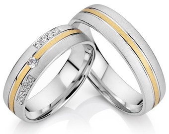 Couple ring set | Etsy