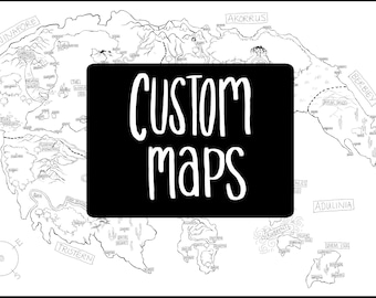 Custom fantasy map of your city or region