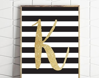 Initial letter k | Etsy