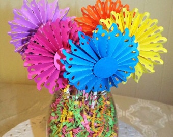 Items similar to Set of 3 Fall Hanging Paper Rosette Decorations ...