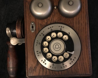 Rotary wall phone | Etsy