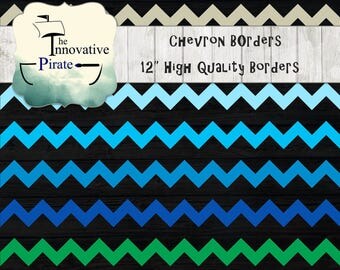 Chevron border | Etsy