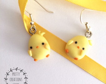 Clay animal earring | Etsy