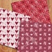 Valentine Digital Paper Pack Love Printable Paper Commercial