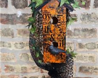 Halloween birdhouse | Etsy