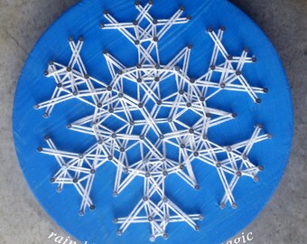 Snowflake string art | Etsy