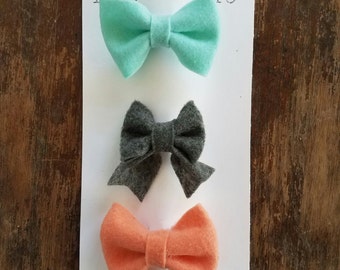 Felt bow tie | Etsy