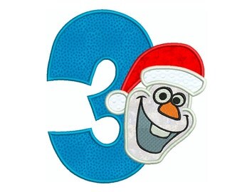 Frozen number 3 | Etsy