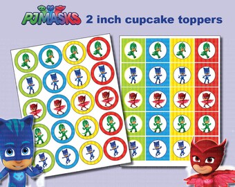 Pj masks stickers | Etsy