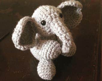 Crochet Elephant Stuff Animal Miniature Elephant Amigurumi