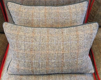 Harris tweed cushion | Etsy